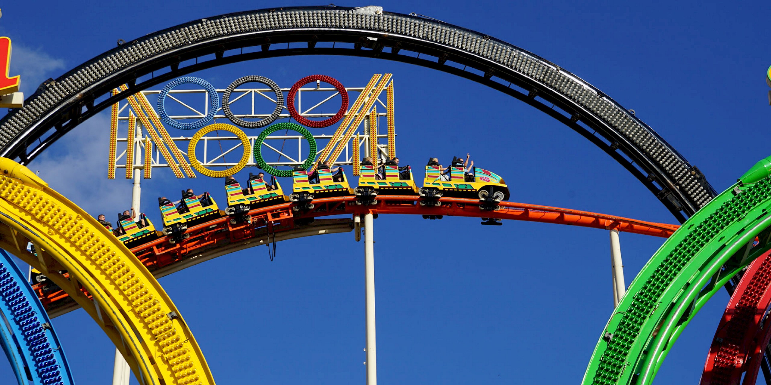 Olympia-Looping - a roller coaster at the Oktoberfest 2019