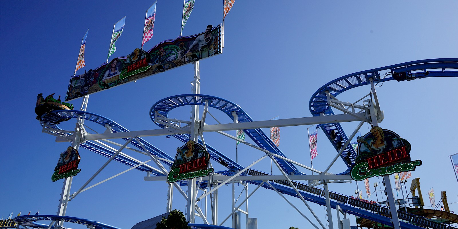 Heidi – The Coaster: a spinning coaster at the Oktoberfest