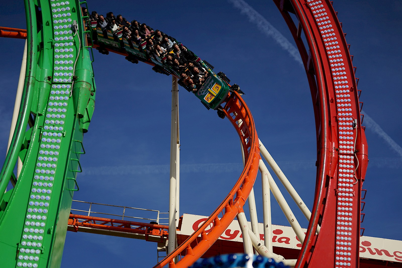 Olympia-Looping - a roller coaster at the Oktoberfest 2019