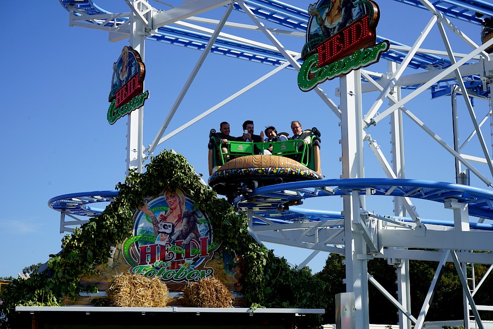 Heidi – The Coaster: a spinning coaster at the Oktoberfest